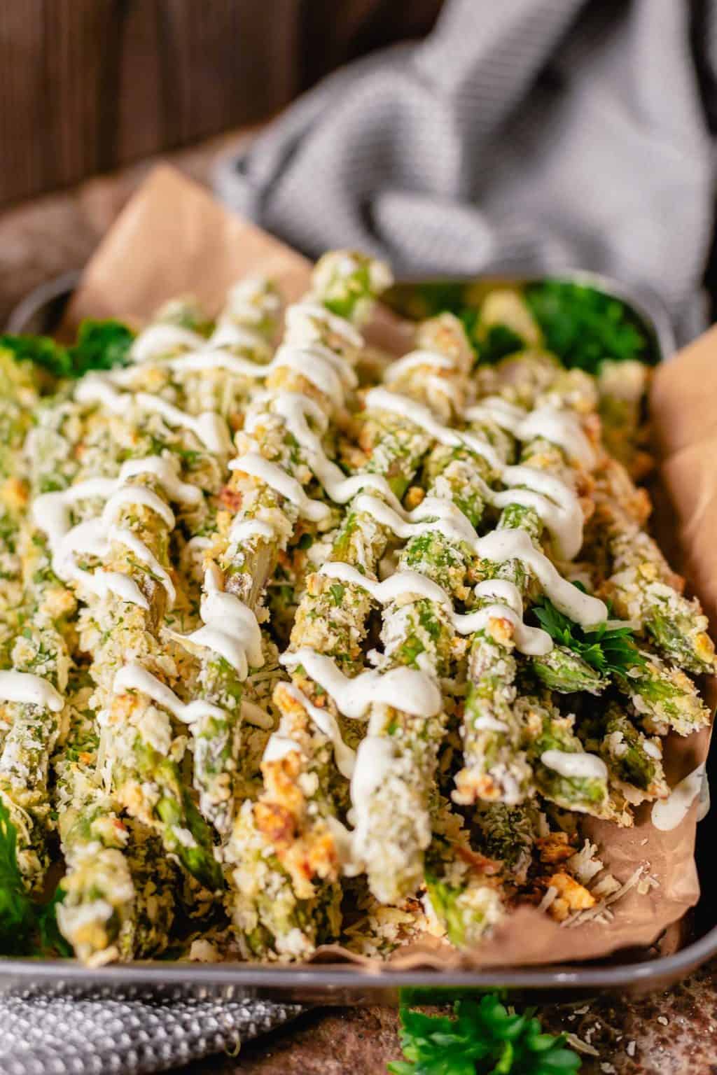 Crispy Parmesan Asparagus Fries (Baked Not Fried!) - Cookrita