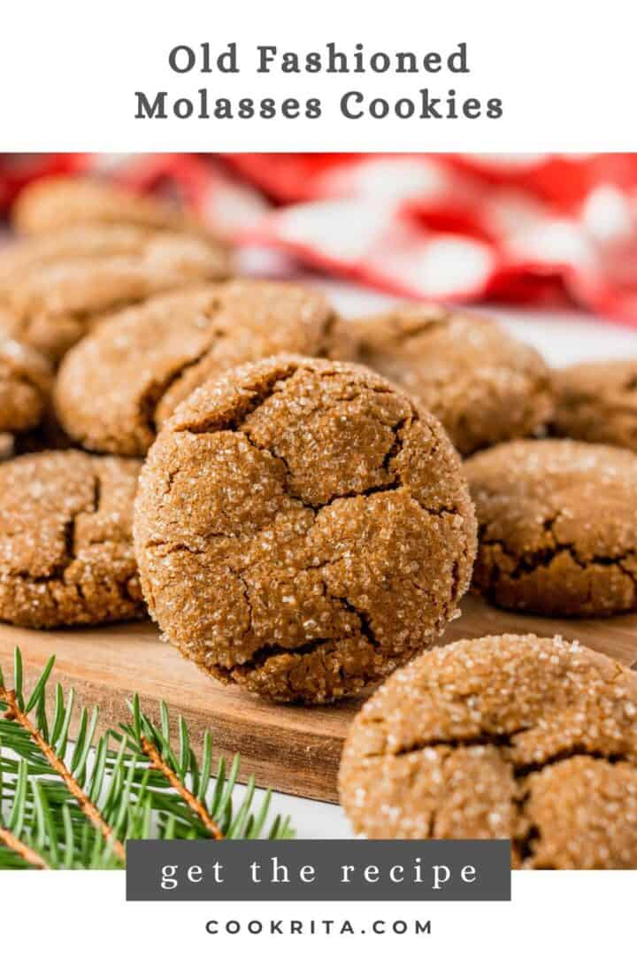 Old Fashioned Molasses Cookies - Cookrita