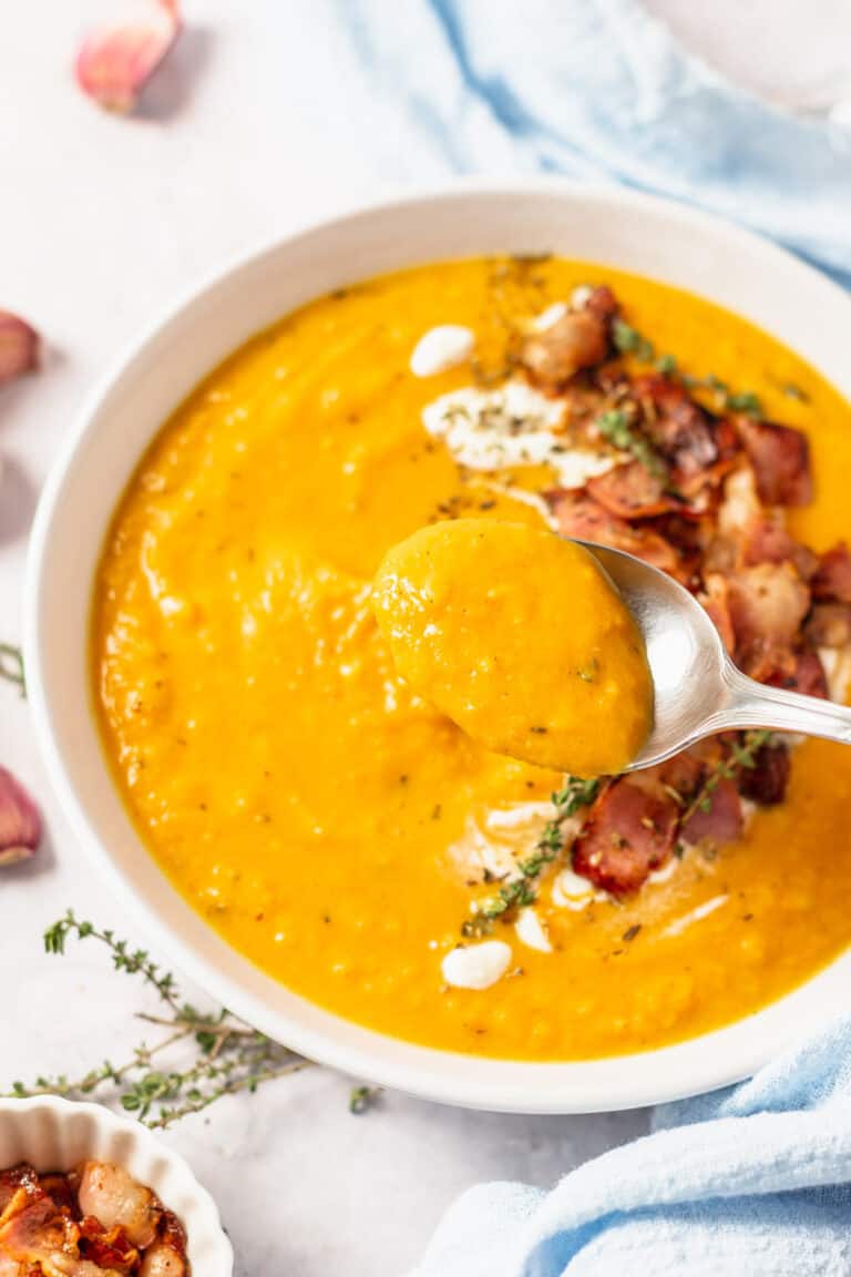 Butternut Squash Sweet Potato Soup With Coconut Milk - Cookrita