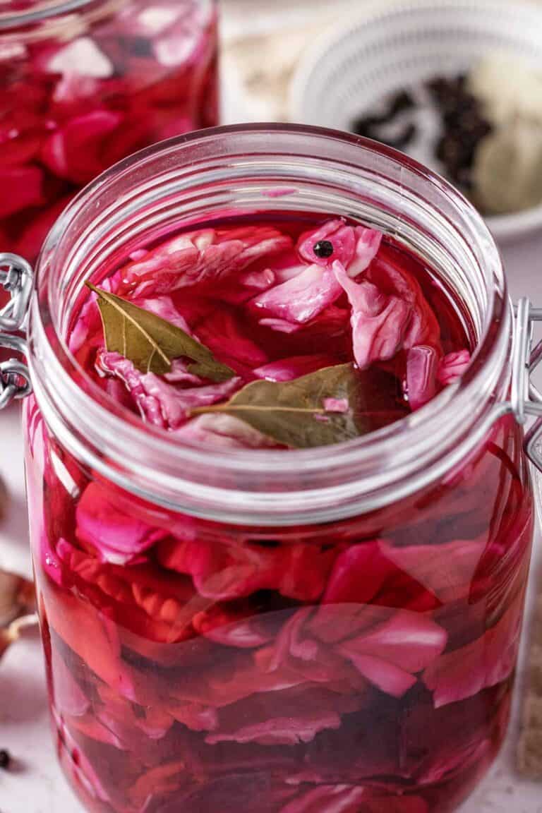 Pickled "Red" Cabbage - Cookrita