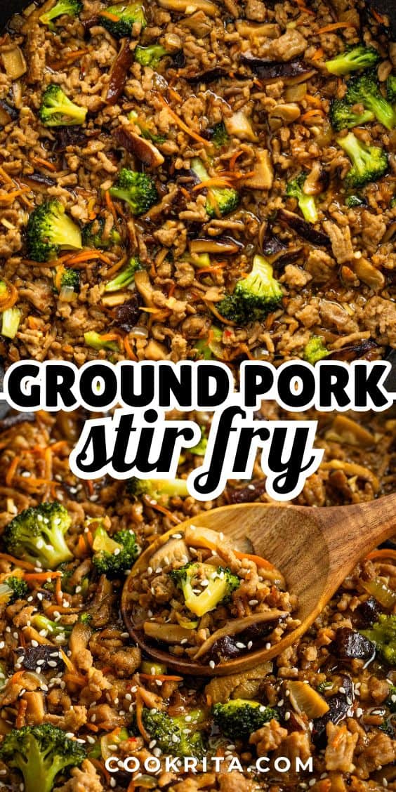 Ground Pork Stir Fry - Cookrita