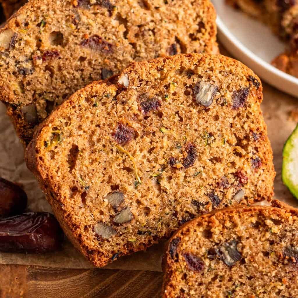 Zucchini Date Nut Bread - Cookrita