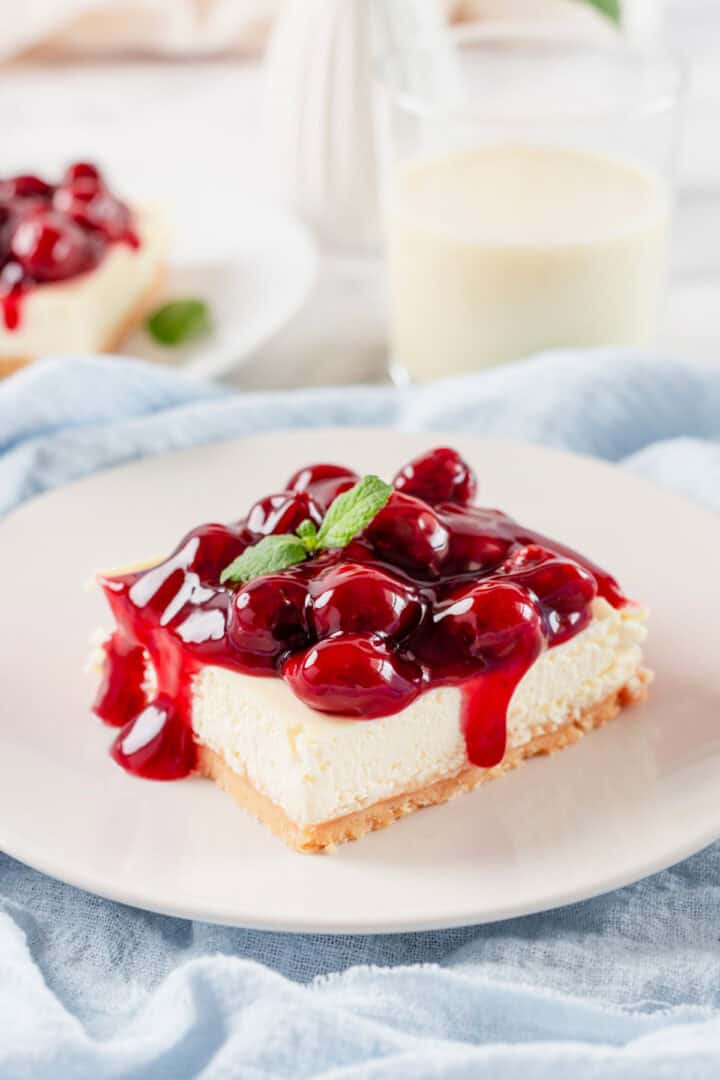 Easy To Make Cherry Cheesecake Bars Recipe 0716