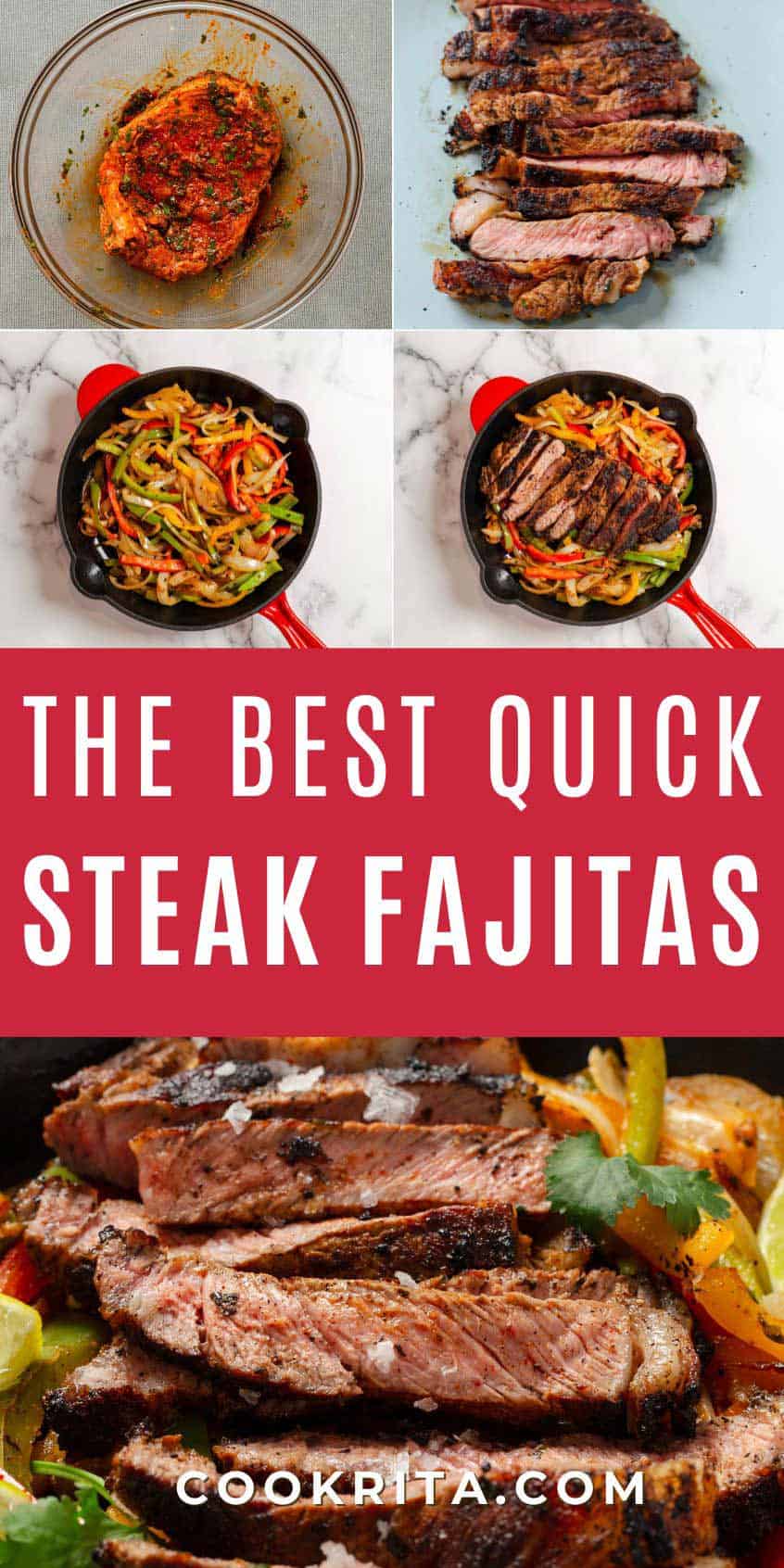 THE BEST QUICK Steak Fajitas