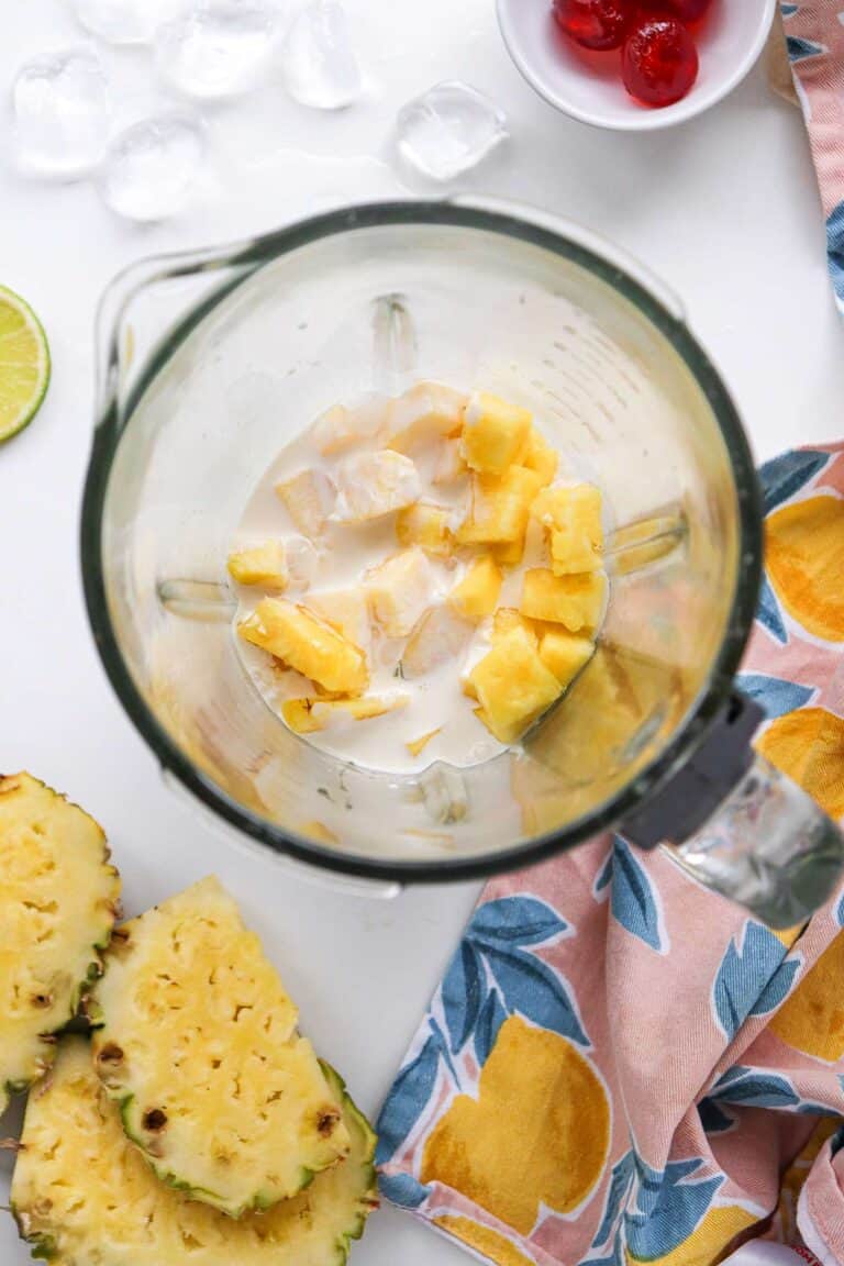 Virgin Piña Colada Mocktail (Easy Blender Recipe)