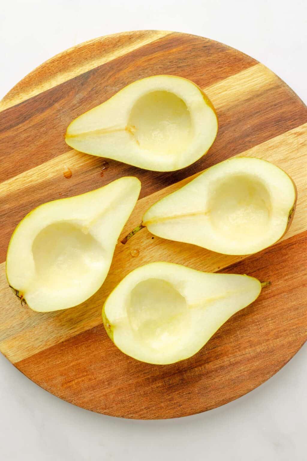 Honey Roasted Pears with Blue Cheese