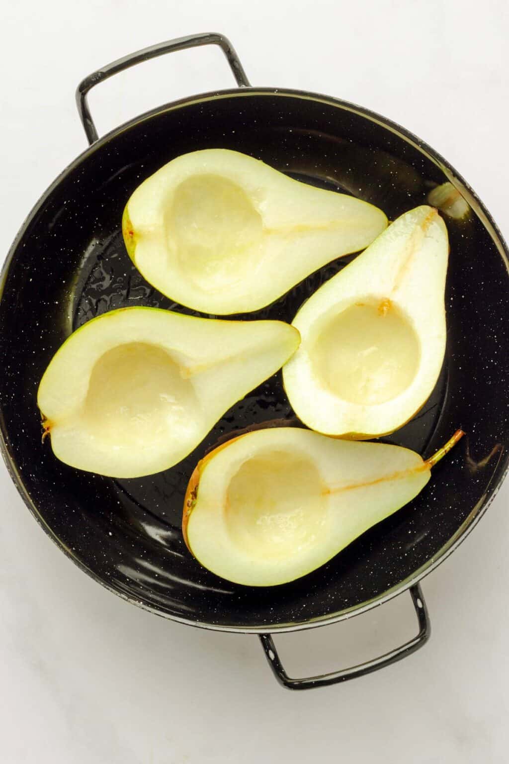 Honey Roasted Pears with Blue Cheese