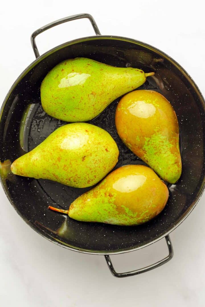 Honey Roasted Pears with Blue Cheese