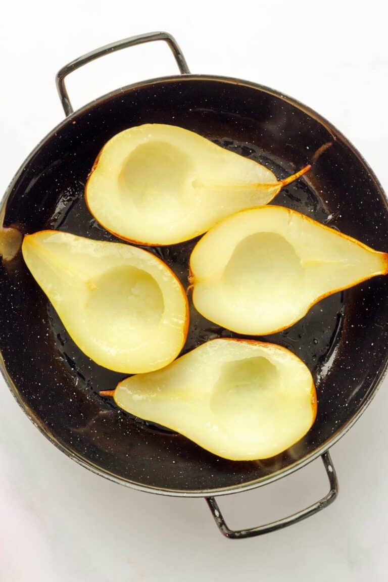 Honey Roasted Pears with Blue Cheese