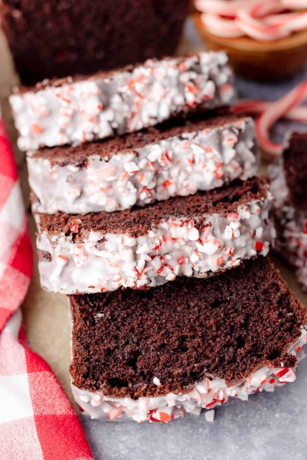 ULTRA Moist Chocolate Peppermint Bread