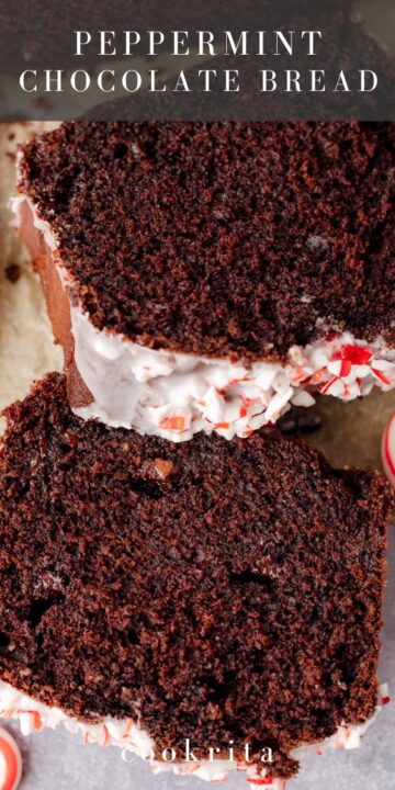 ULTRA Moist Chocolate Peppermint Bread