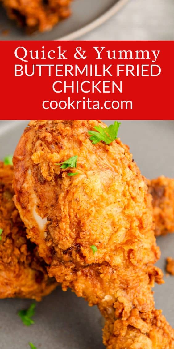 Crispy Golden Buttermilk Fried Chicken