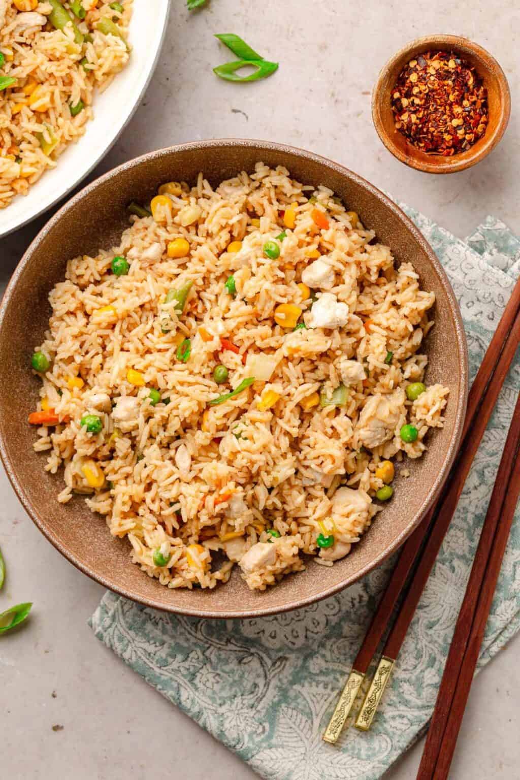 20-Minute Chinese Chicken Fried Rice Dinner