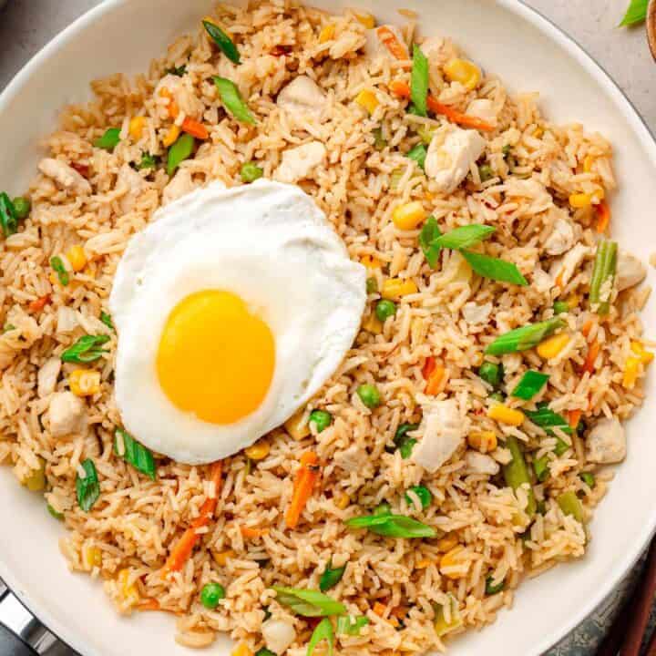 20-Minute Chinese Chicken Fried Rice Dinner