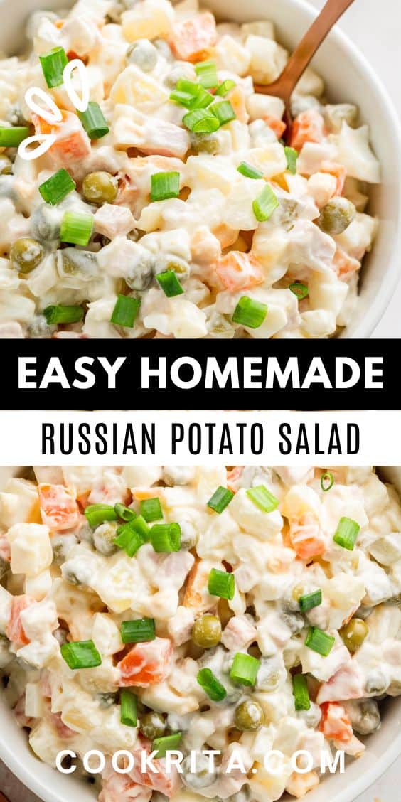 Russian Potato Salad (My Grandma's Best Recipe!)