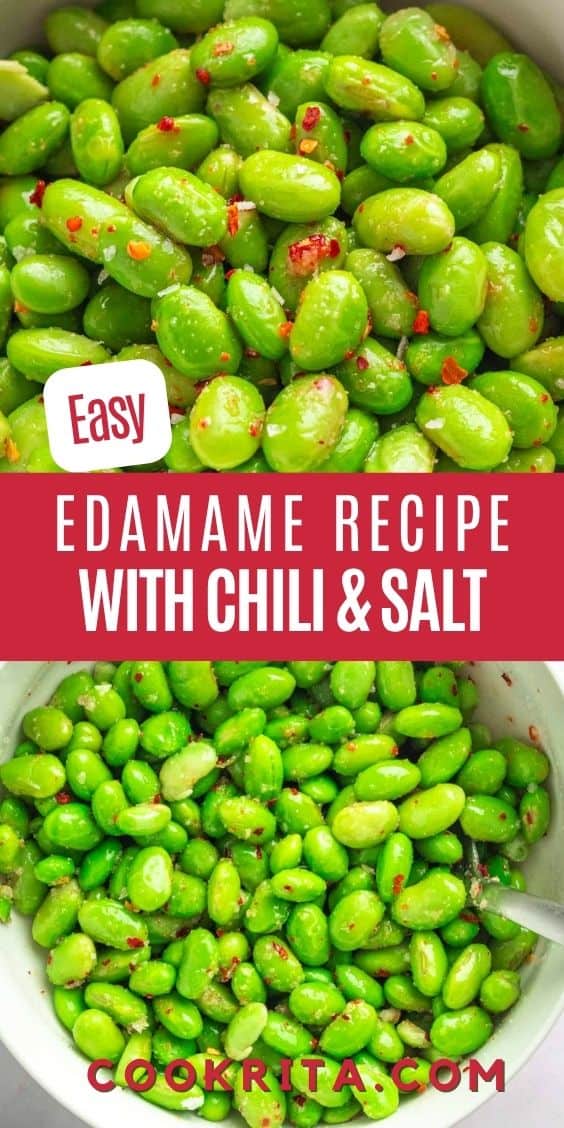Spicy Edamame With Chili And Garlic Salt
