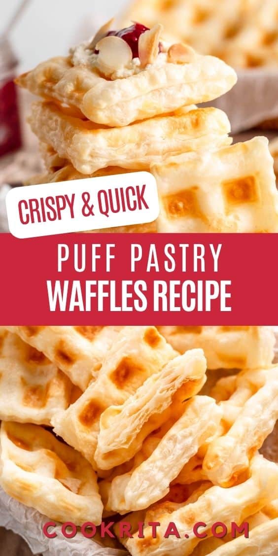 Flaky Puff Pastry Waffles in 15 Minutes