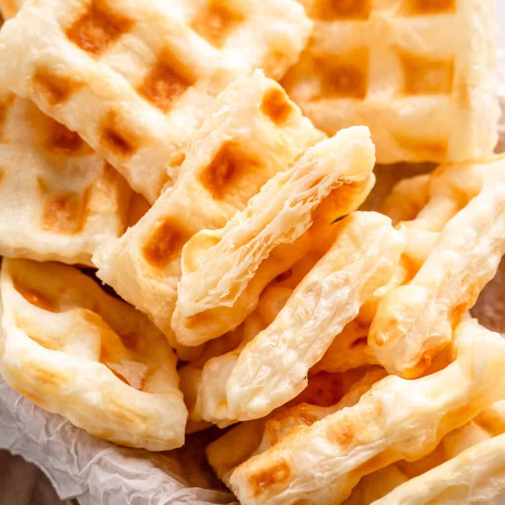 Flaky Puff Pastry Waffles in 15 Minutes